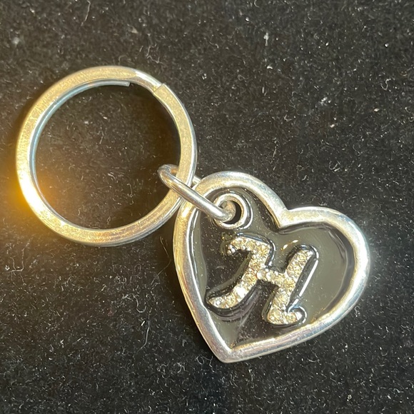 Accessories | New Vintage Letter H Rhinestone Key Ring | Poshmark